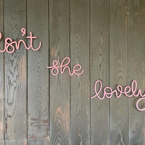 Custom Knitted Wire Words Knitted Name Sign Knitted Words Name Sign ...