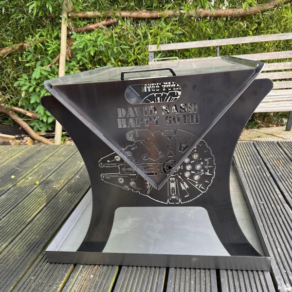 Fire Pit and BBQ Grill - Football Team, Personalisation - Large Size ...