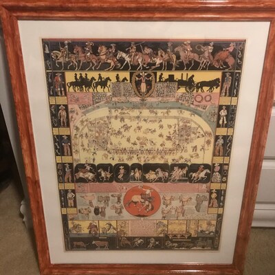 1933 Evolution of the COWBOY Rodeo Reproduction Poster, Jo Mora Art ...