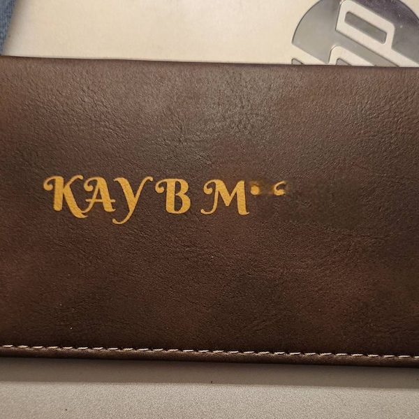 Personalized Checkbook Cover, Leather Checkbook, Checkbook Wallet and ...