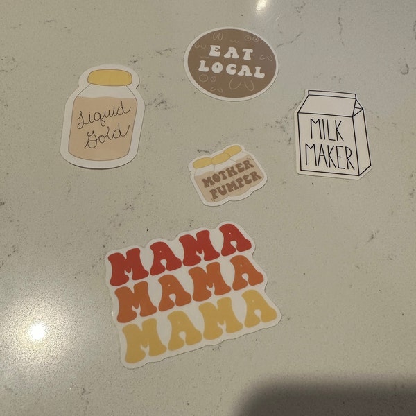 Breastfeeding Vinyl Sticker 3 Pack, Mama Sticker Bundle, Nursing Mom ...