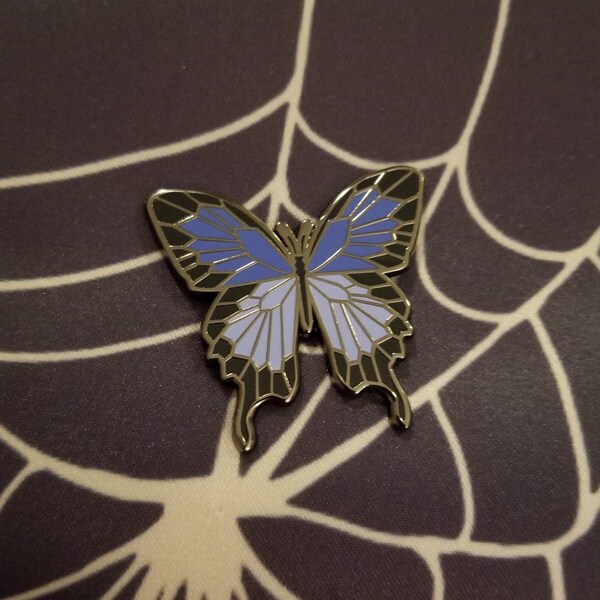 Blue Swallowtail Enamel Butterfly Pin - Etsy
