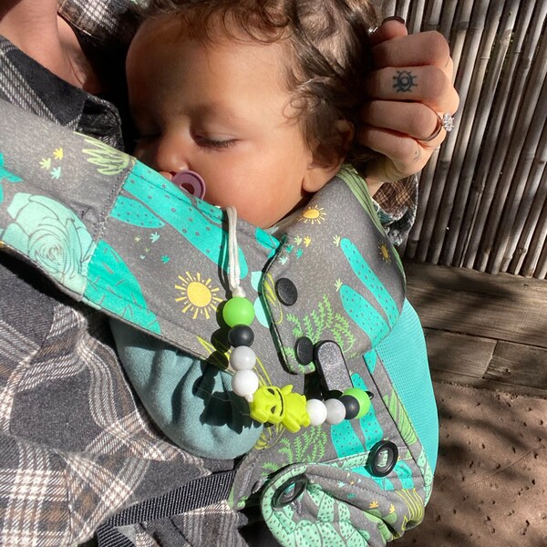 Sugar Skull Pacifier Clip - Etsy