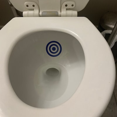 Toilet Target Aim Bullseye Potty Training Practice Vinyl Decal Sticker ...