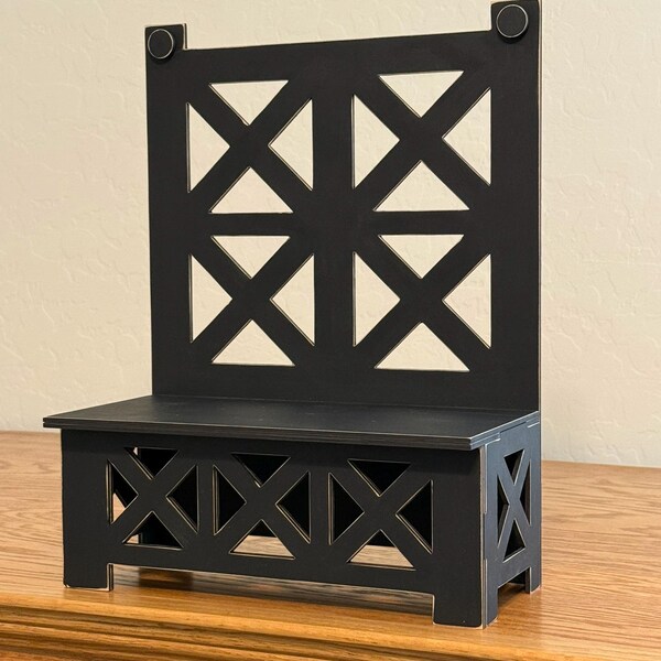 Cathedral Window Display Shelf, Arched Display, Two Tier Shelf, Display ...
