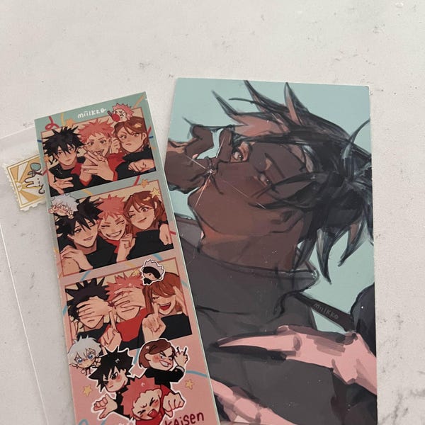 Anime Photobooth Photostrips - JJK, CSM, Hxh, MHA, Blue Lock ...