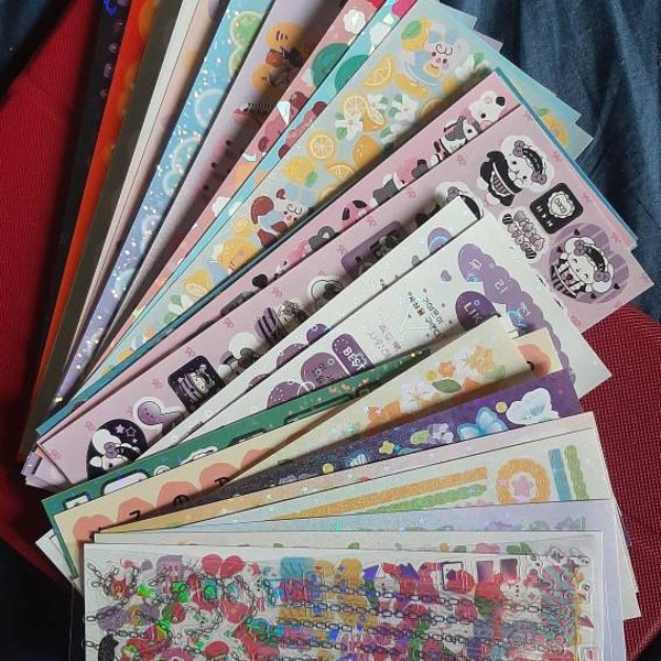 20 Korean Stickers Sheet Package Set| Mystery Kawaii Stickers Pack ...