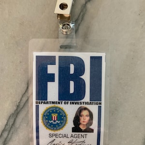 Silence of the Lambs Hannibal Clarice Starling ID Badge Prop for ...