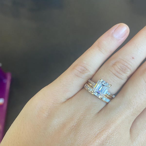 Vintage 2CT Old Mine Cut Diamond Ring 14K Solid Gold Old Mine Round Cut ...
