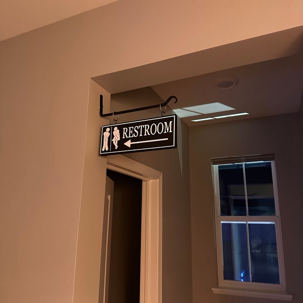 NEW!! Restroom Sign Potty Dance Sign Restroom Symbols Bathroom Sign ...