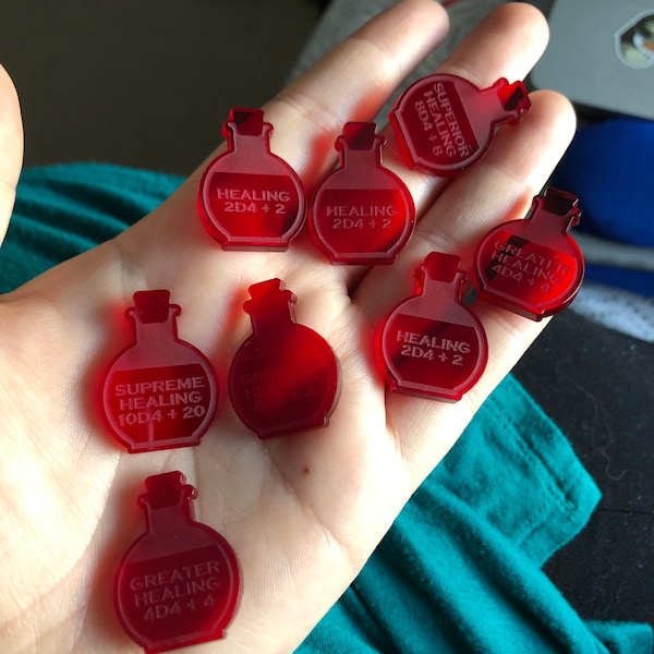 Potion Tokens (15) Dungeons and Dragons - Etsy