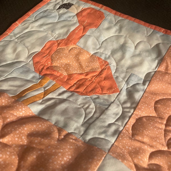 Standing Flamingo Bird Animal Summer Tropical Fun Quilt Block PDF ...