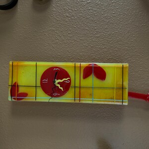 Fiesta Pendulum Fused Glass Wall Clock - Etsy
