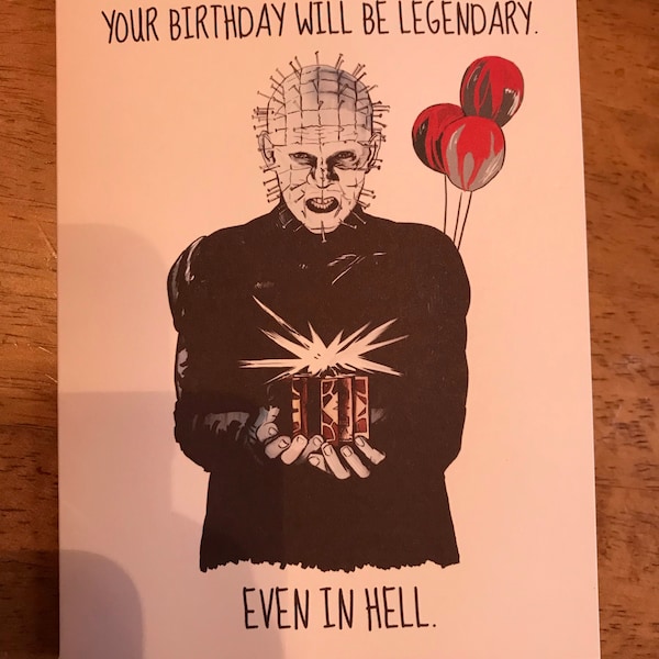 Creepy 'your Birthday Will Be Legendary' Horror Birthday Card, Classic ...