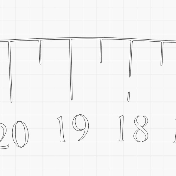 Digital French Curve Rulers; 16”, 19”, 13"/34cm and Hip Curve Rulers ...