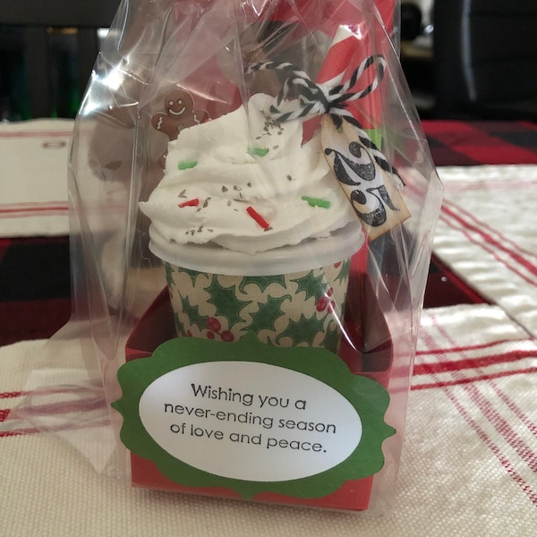 Christmas Gift Card Holder With Mini Coffee Cup, Coffee Gift Card ...