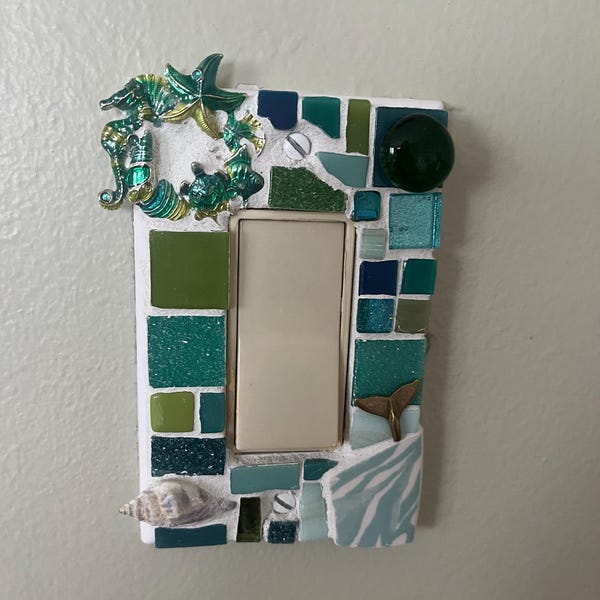 Moonlight Trance Mosaic Wall Art - Etsy