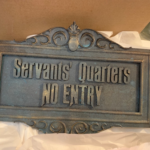Replica Servant Quarters Plaque Sign Plague - Etsy