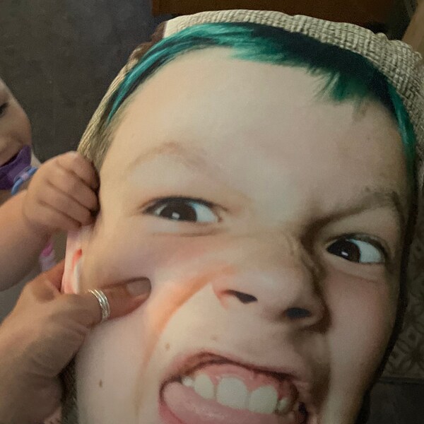 Customized Smush Face Pillow (your Kids, or Husbands, or Wifes or Pets ...