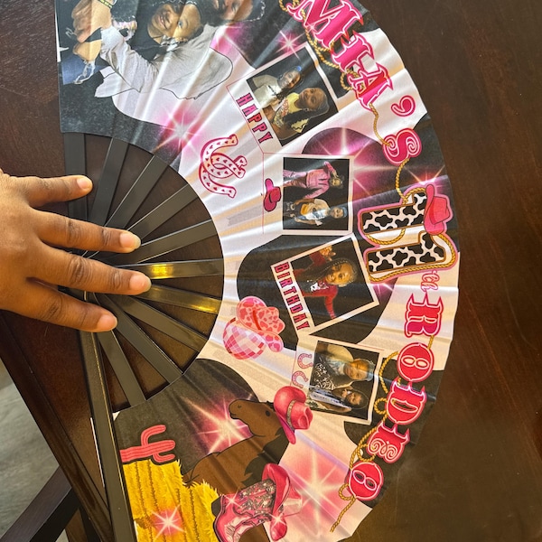 Custom Clack Fan: DIY Printing, Personalized Festival Fan (13’x26’) - Etsy