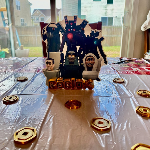 Roblox Robux Gold Coins - Pretend Play Set for Kids, Children’s ...