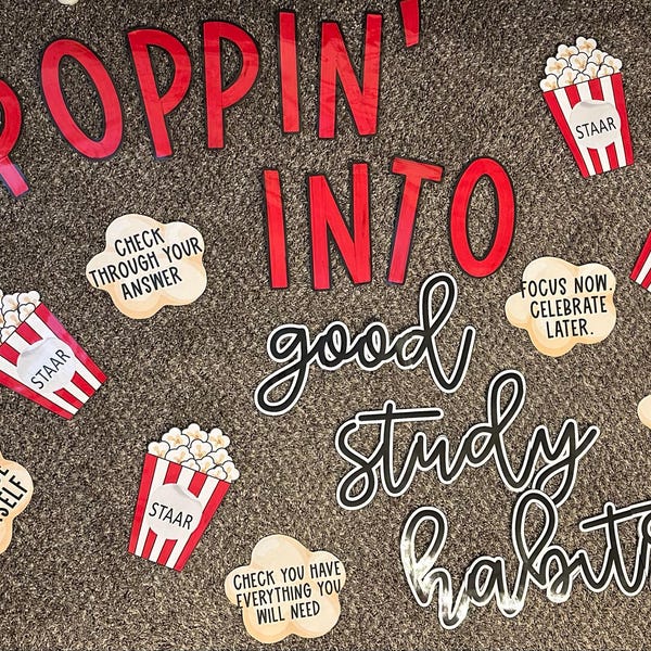 Test Prep Bulletin Board | Finals Bulletin | Exam Success | Donut ...