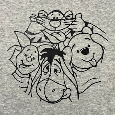 Winnie the Pooh Svg, Winnie the Pooh Clipart, Outline, Cutting Files ...