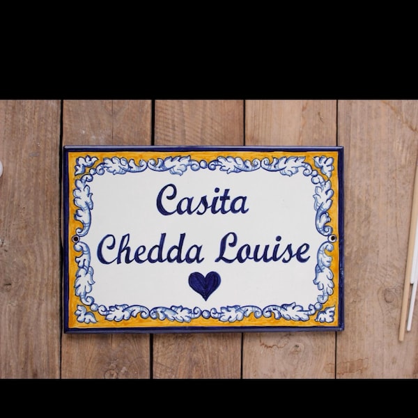 House Number Spanish, Signs for Home, Personalized Tile, Ceramic House ...