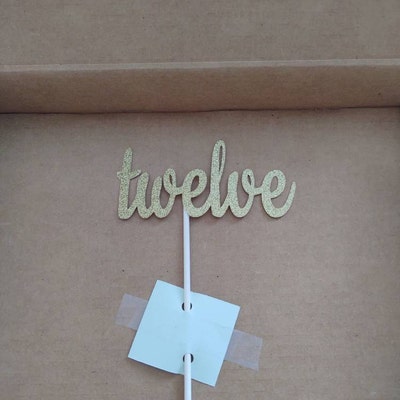 Twelve Cake Topper, 12th Birthday Cake Topper, 12th Cake Topper, 12 ...