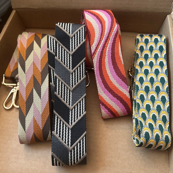 Orange Leopard Print Strap, Game Day Strap, Crossbody Purse Strap ...