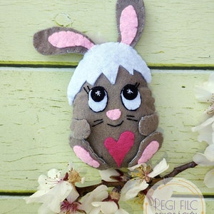 Bunny Felt Pattern, PDF Felt Pattern, PDF Pattern, Felt Pattern, Diy ...