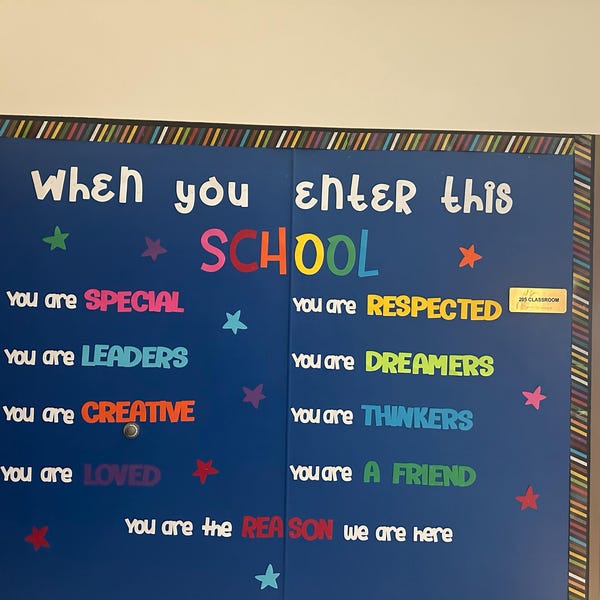 WE ALL HAVE Bulletin Board Letter Classroom Decoration Teacher Bulletin ...