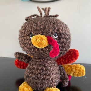 PATTERN: Plush Tucker the Turkey Pattern Amigurumi Chunky Turkey ...
