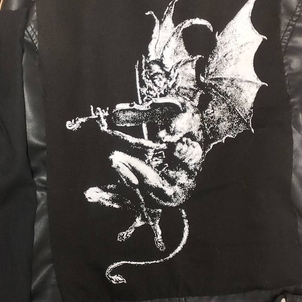 The Plague is Coming Back Patch Screen Printed Pesta Kommer Kittelsen Horror Punk Black Metal ...