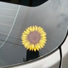 Hand Drawn Sunflower Car Window Decal Flower Car Window Decal Flowers ...