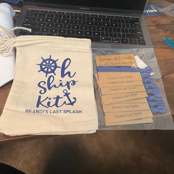 Oh Ship Kit-bachelorette Party Favor Bags-customized Recovery Kits ...