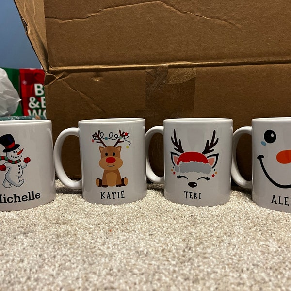 Personalized Christmas Mugs, Funny Christmas Mug, Secret Santa Gift ...