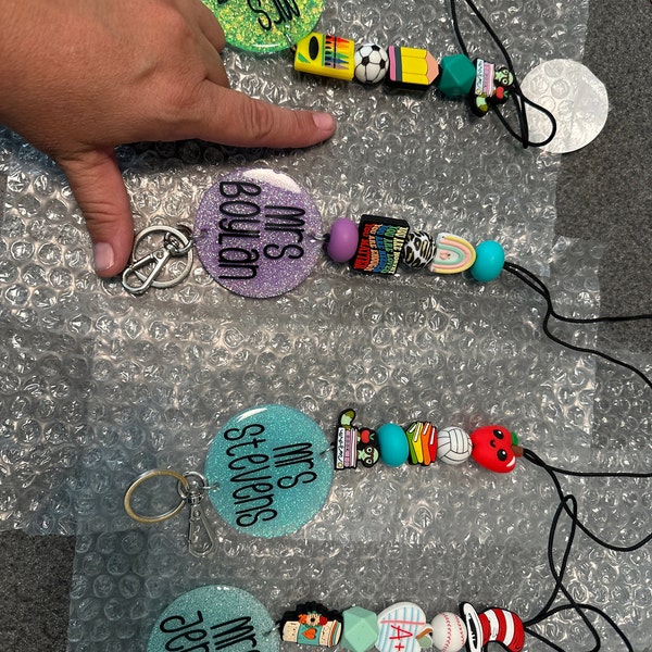 Design Your Own School Themed Lanyard, Personalized School/teacher ...