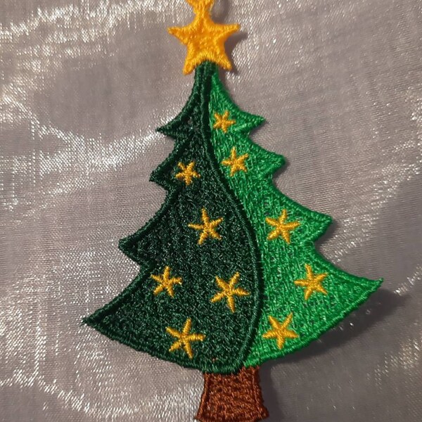 FSL Christmas Tree Ornaments Free Standing Lace Machine Embroidery ...