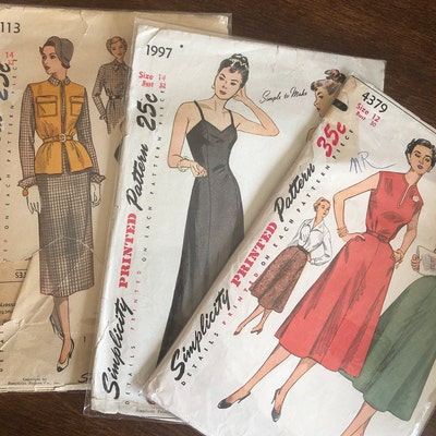 Vintage 1953 Simplicity 4504 Sewing Pattern Girl's Duster in Two ...