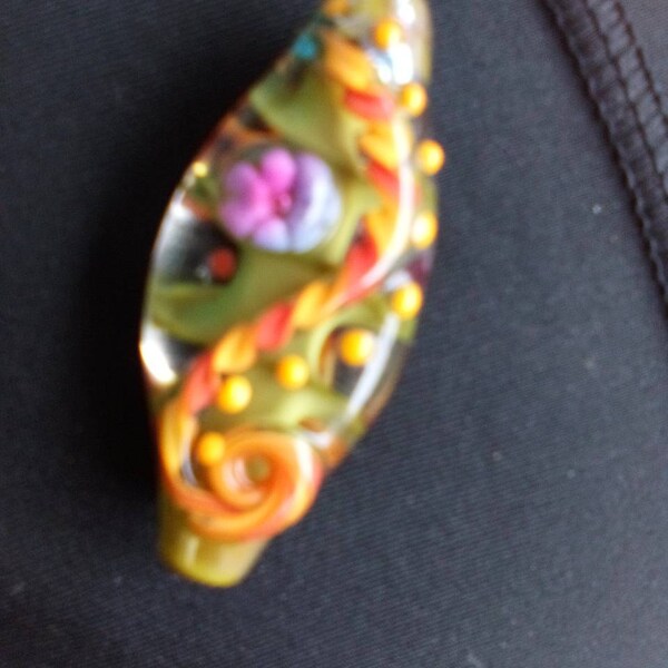 FRISKEY Handmade Lampwork Glass Beads & Jewelry, Enameled Copper Solar ...