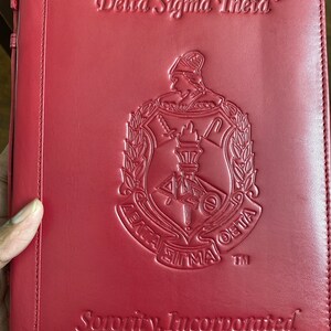 Genuine Leather Delta Sigma Theta Sorority Ritual Cover - Etsy
