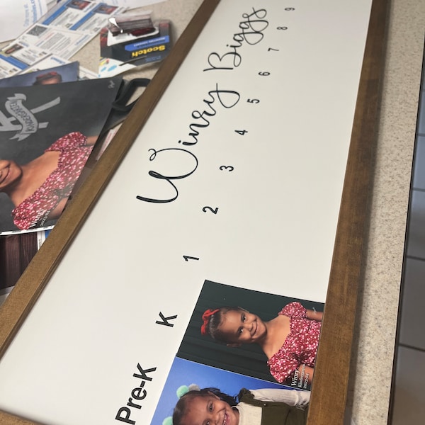 Custom Personalized Prek-12 School Picture Display Sign-school Years ...