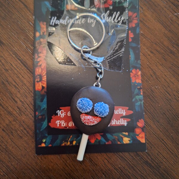 Mexican Paleta Payaso Keychain, Sponch Cookie Keychain, Concha Keychain ...