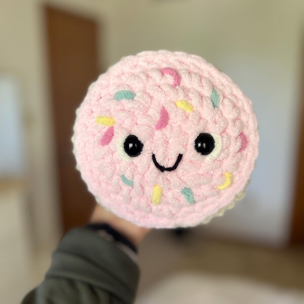 Mini Frosted Sugar Cookie Cookie Crochet Pattern, Plush Mini Cookie ...