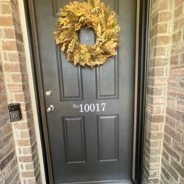 Vinyl House Numbers Front Door Decal, Address Numbers for Front Porch ...