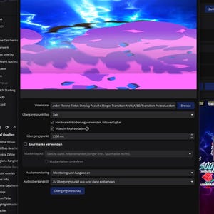 1x Mint Digitech Animated Stream Overlay Decoration for Twitch,kick ...