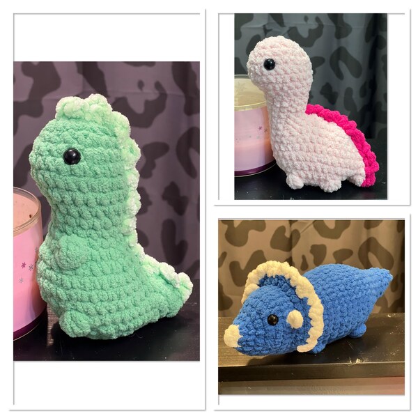 Dinosaur Jurassic World No Sew Crochet Pattern, No Sew Amigurumi ...