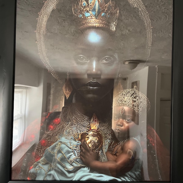 Erzulie Dantor - Voodoo Goddess of Love Wall Art, Voodoo Poster ...