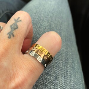 Halloween Ring Scary Face Ring Gold Halloween Ring Silver Halloween ...